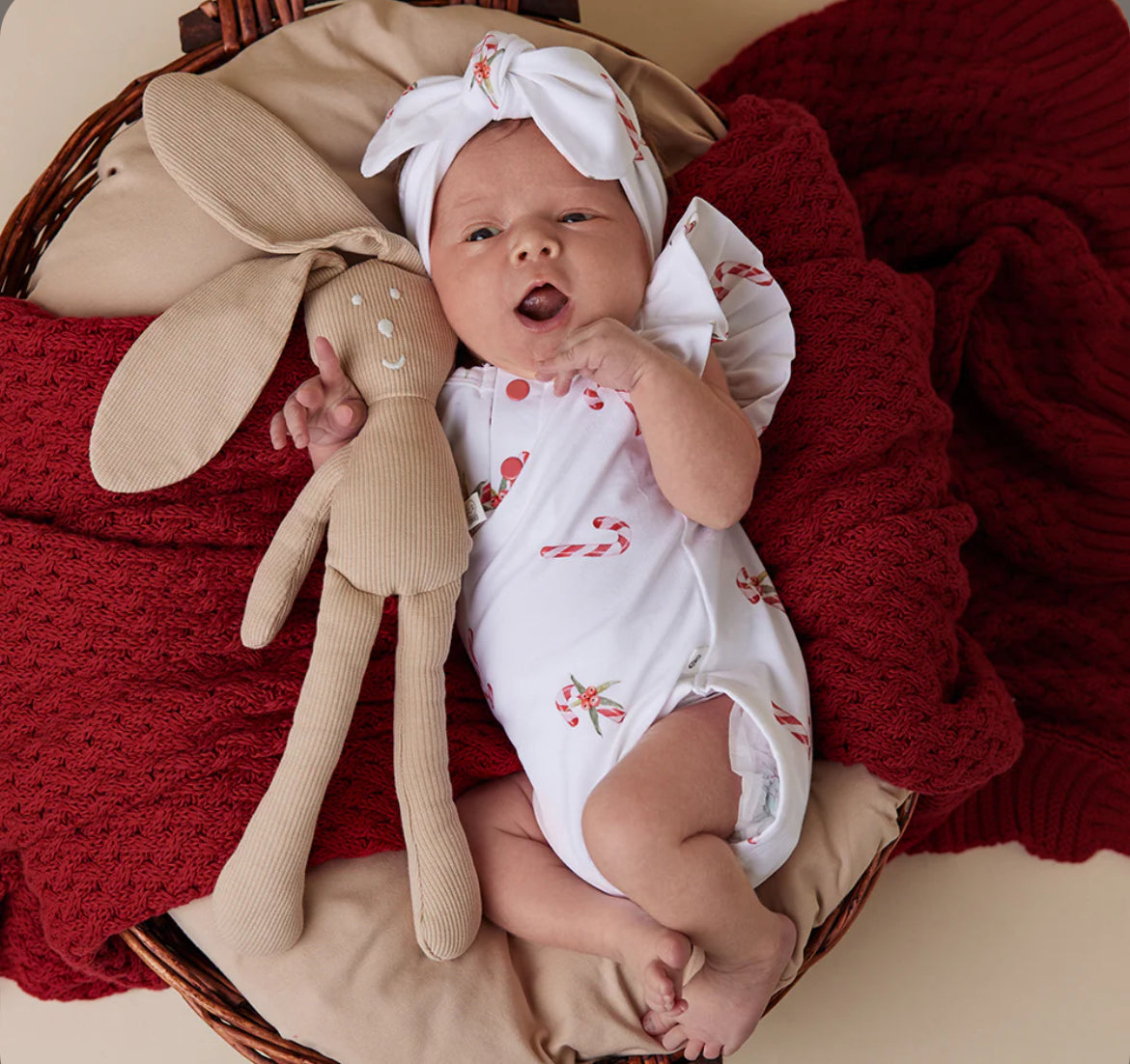 Candy Cane Short Sleeve Frill Bodysuit – Oh Baby Cairns